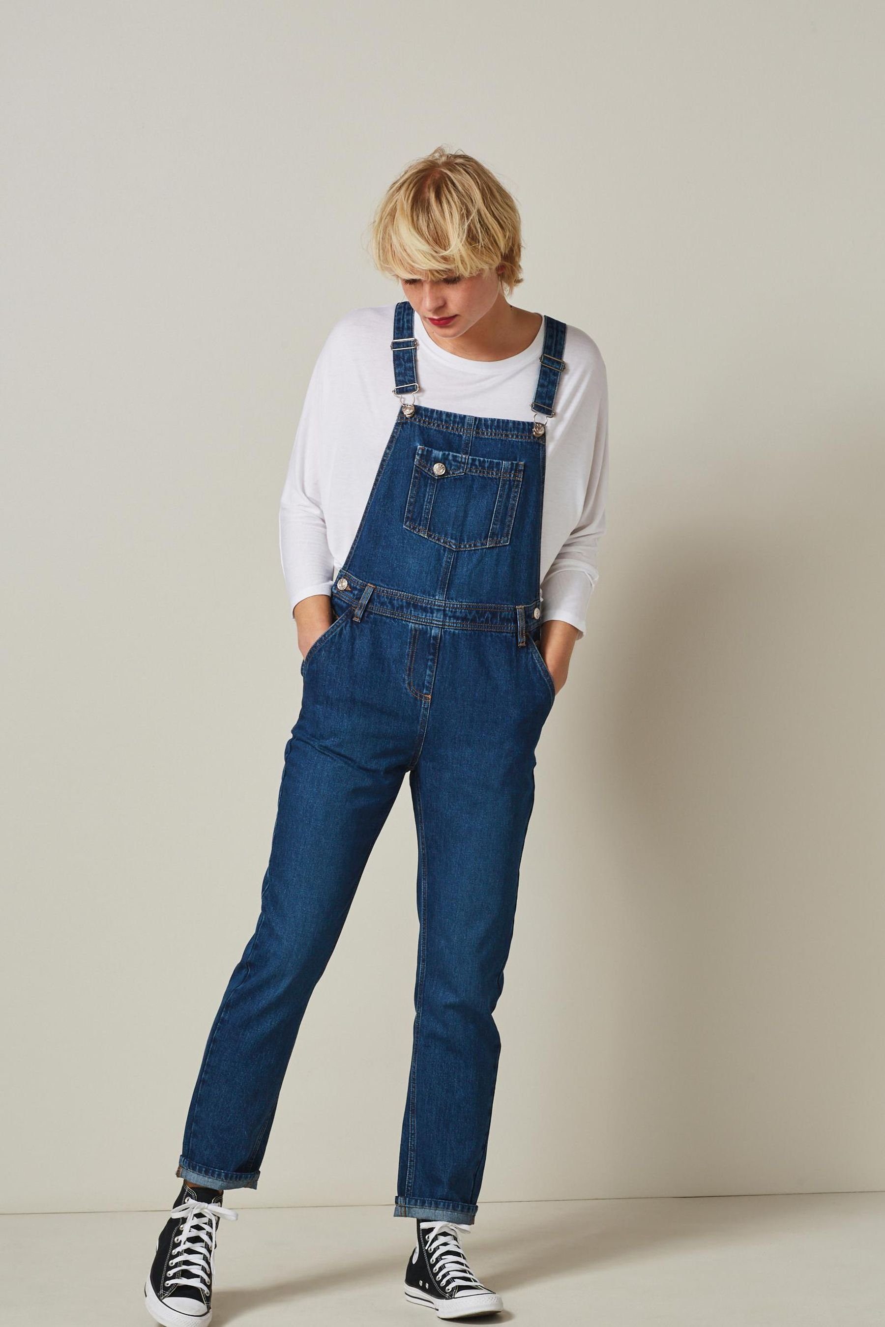 Next Latzhose Jeans Latzhose Mit Schmal Zulaufendem Bein 1 Tlg